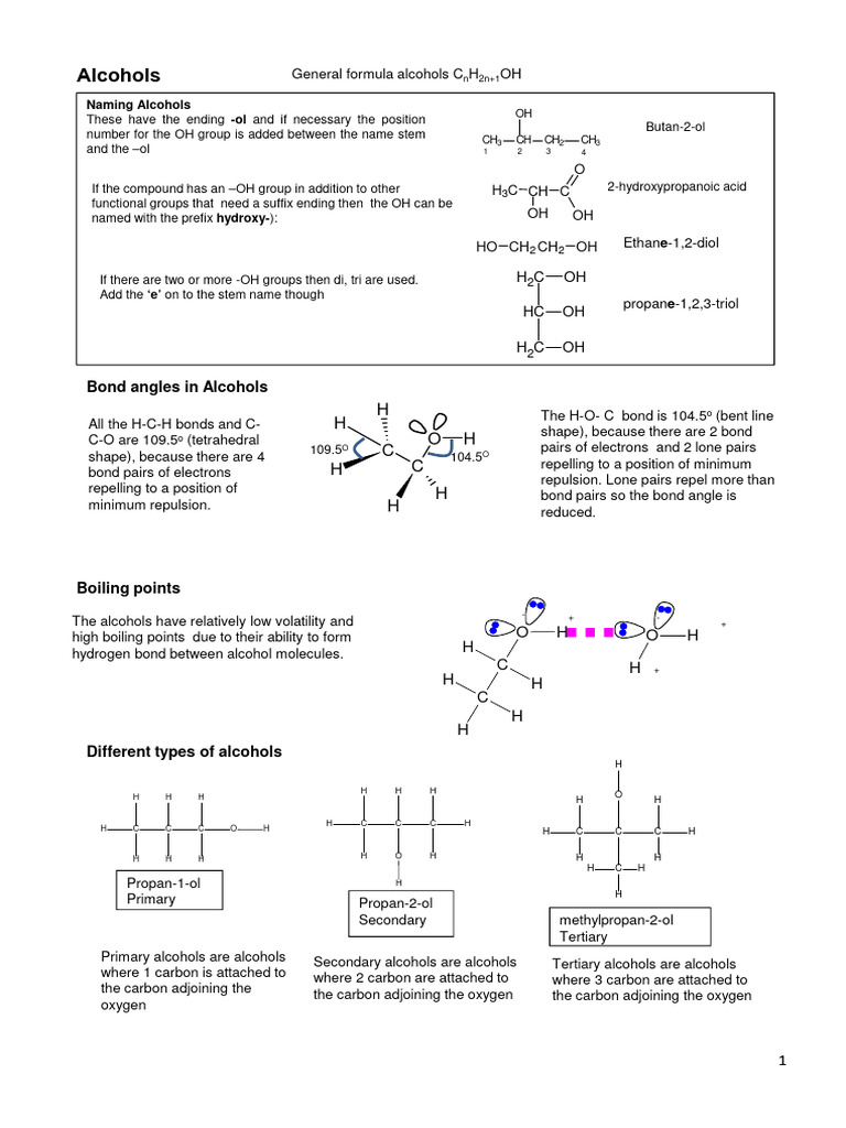 Alcohol and Carboxylic Acid | PDF | Acid | Aldehyde