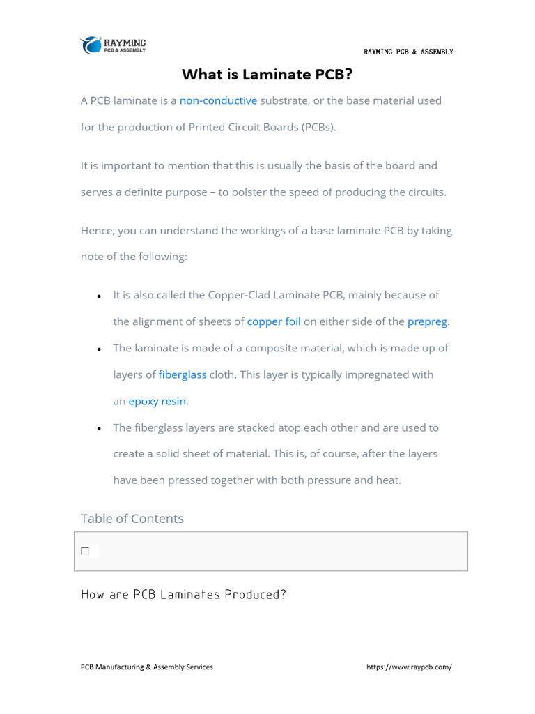 What Is Laminate PCB | PDF | Printed Circuit Board | Lamination