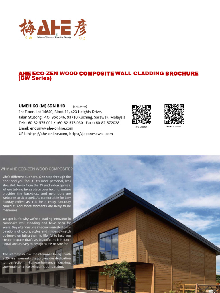 AHE Eco-Zen Wood Composite Wall Cladding Brochure - July 2021 (CW ...