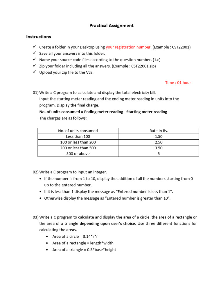 Practical Assignment Pdf 
