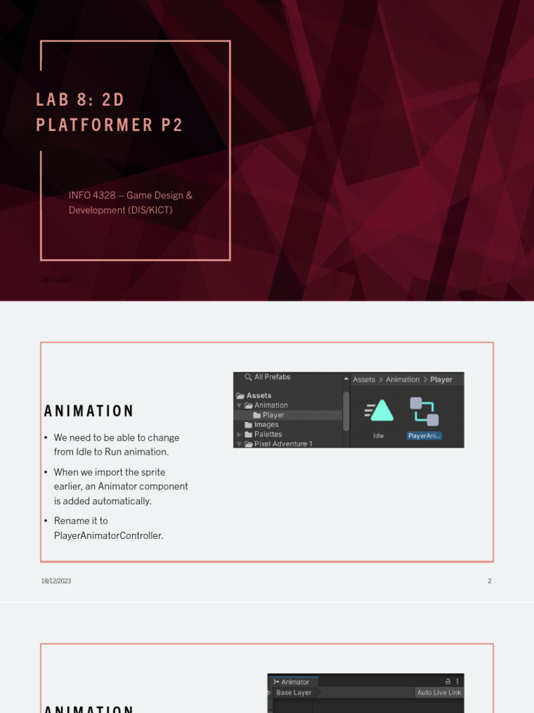 Lab 9 - 2D Platformer p2 | PDF | Boolean Data Type | Parameter (Computer Programming)