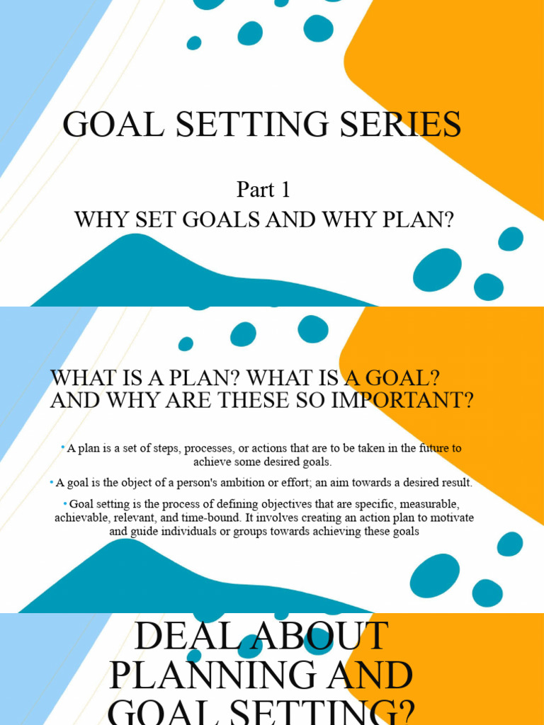 Goal Setting Series - Pt1 What Is Planning-Goal Setting | Download Free ...