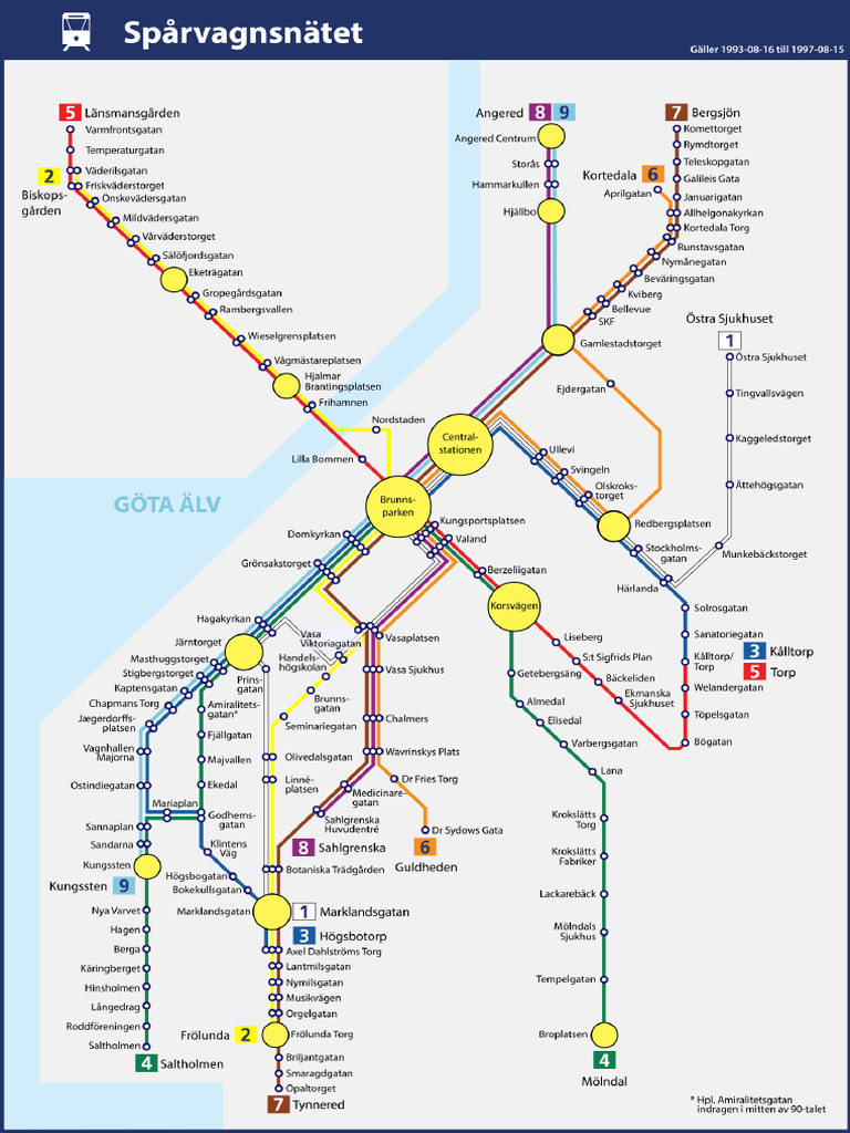 Spårvagnskarta Göteborg 1997-2002 | PDF