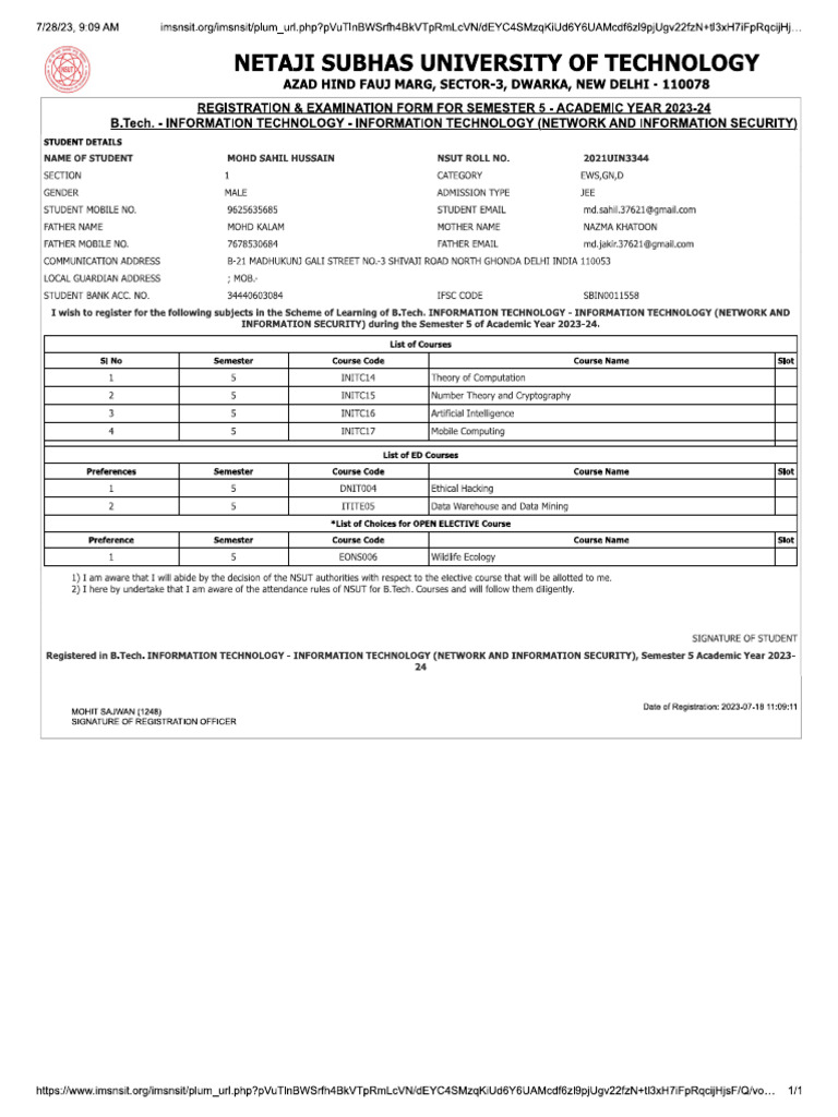 5th Sem Reg Pdf