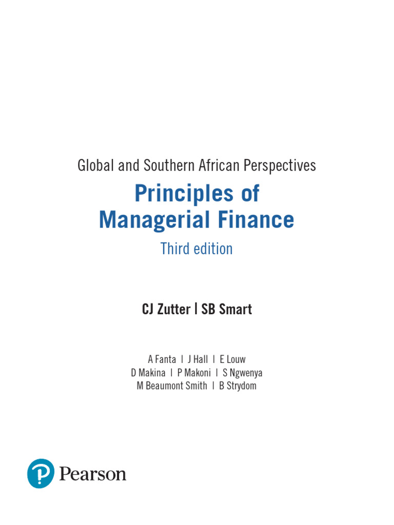 Principles of Managerial Finance Chapters 1 | PDF | Dividend ...