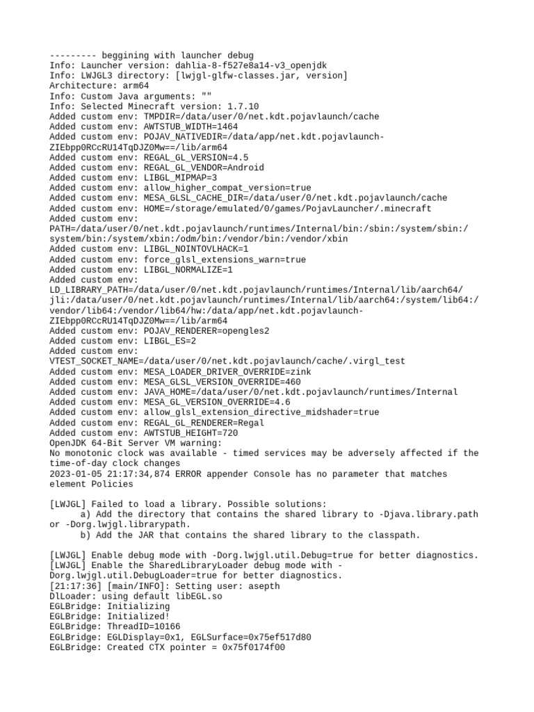 Latest Log | PDF | Java (Programming Language) | Shader