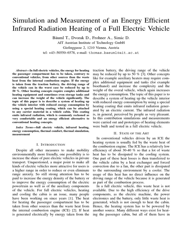 Simulation and Measurement of An Energy Efficient Infrared Radiation ...