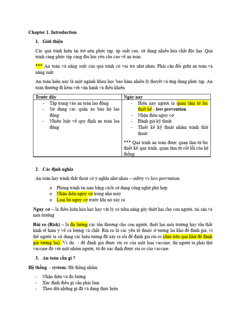 Process Safety-Note | PDF