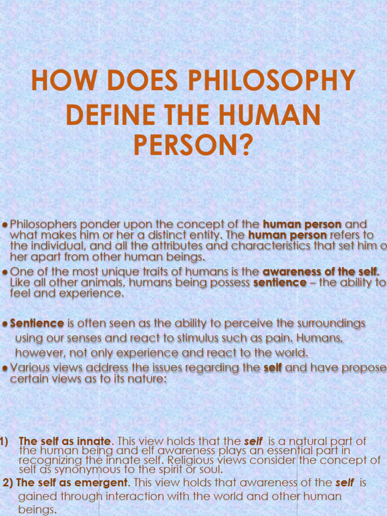 Lesson 4_ The Human Person (PART 2) | PDF | Autonomy | Self