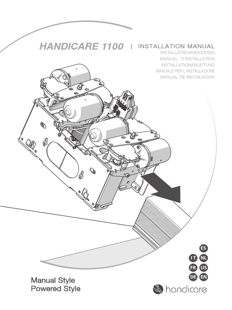 EN Handicare 1100 Installation Manual | PDF