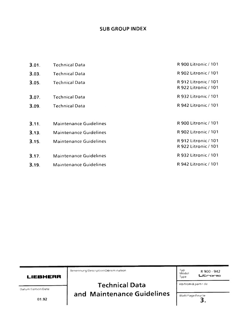 03 Technical Data R900 Litronic | PDF