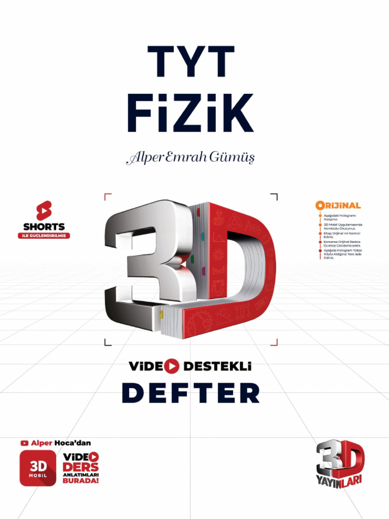 3D TYT Fizik Video Destekli Defter - 2024 - 230909 - 155919 | PDF