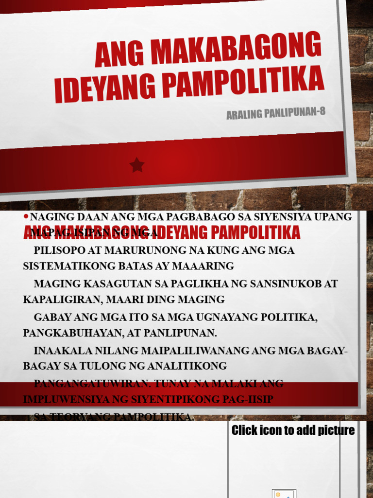 Ang Makabagong Ideyang Pampolitika | PDF