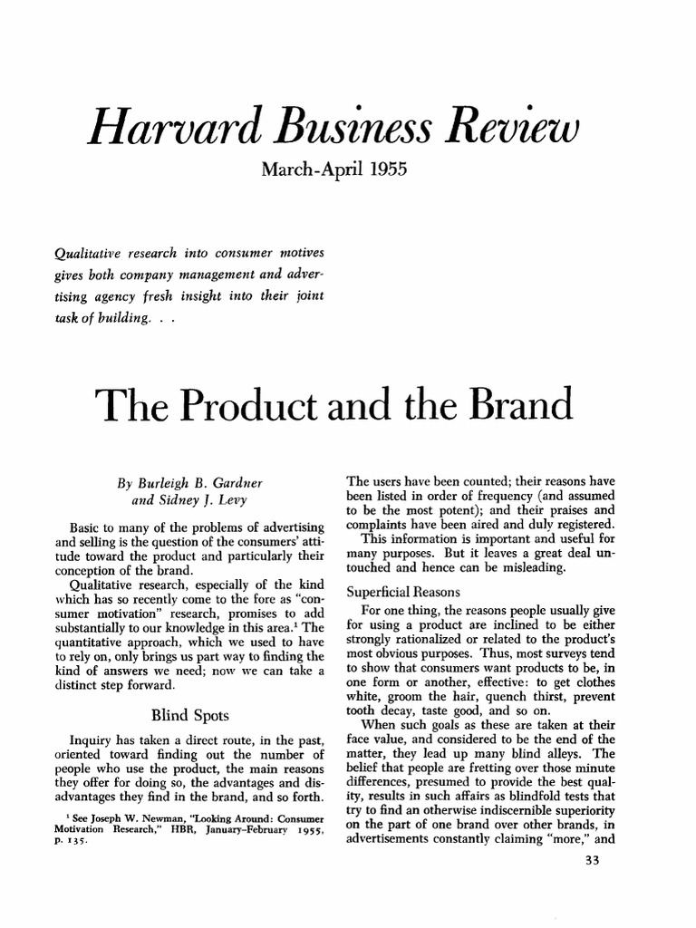 Harvard Business Review | PDF | Brand | Advertising