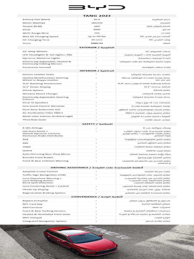 Byd Tang | PDF | Off Road Vehicles | Front Wheel Drive Vehicles