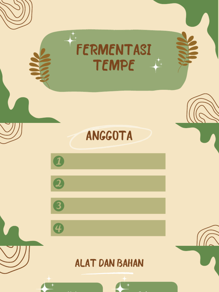 Presentasi Fermentasi Tempe | PDF | Kesehatan Holistik | Teknologi ...