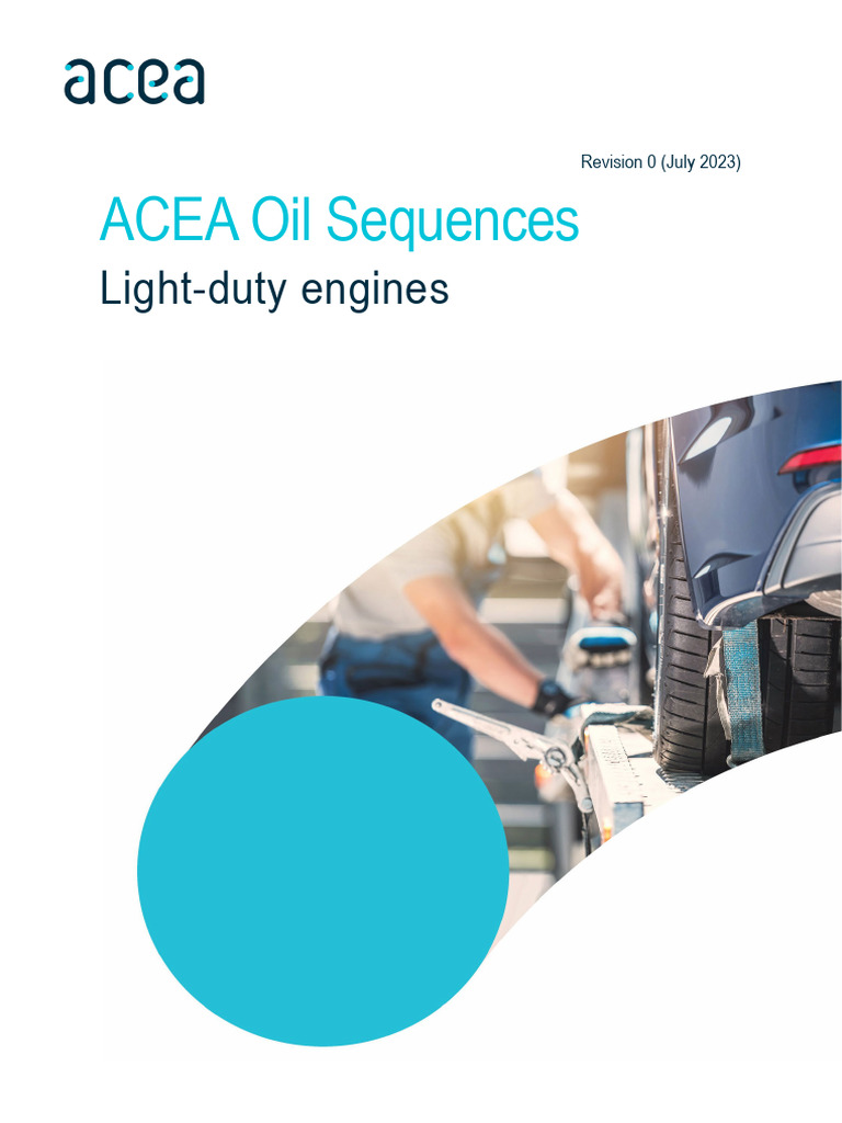 ACEA 2023 Light-Duty Oil Sequences | PDF | Motor Oil | Diesel Engine