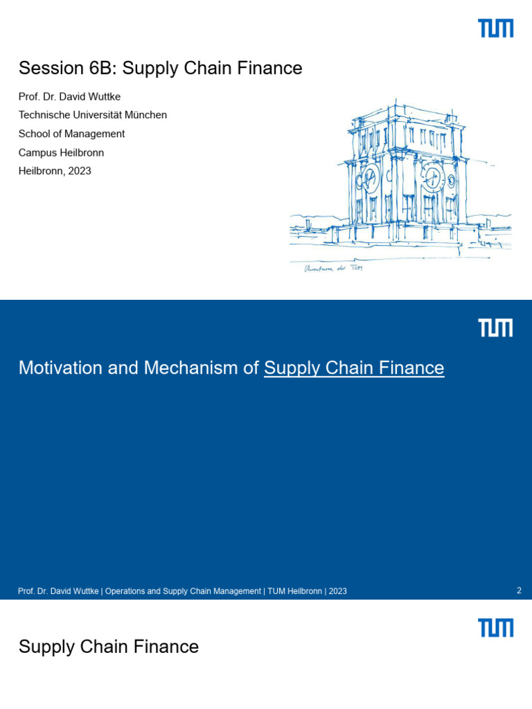 Tum SCM 2023 6B SCF | PDF | Supply Chain | Supply Chain Management
