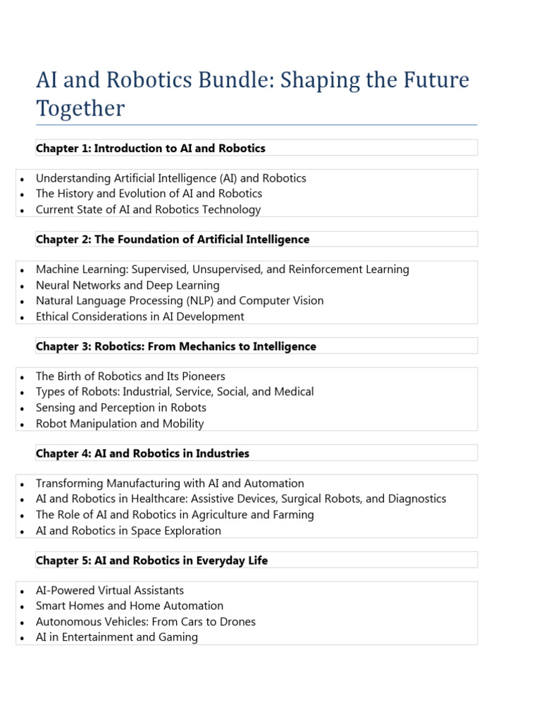 AI and Robotics: Future Insights and Impact | PDF | Artificial Neural ...