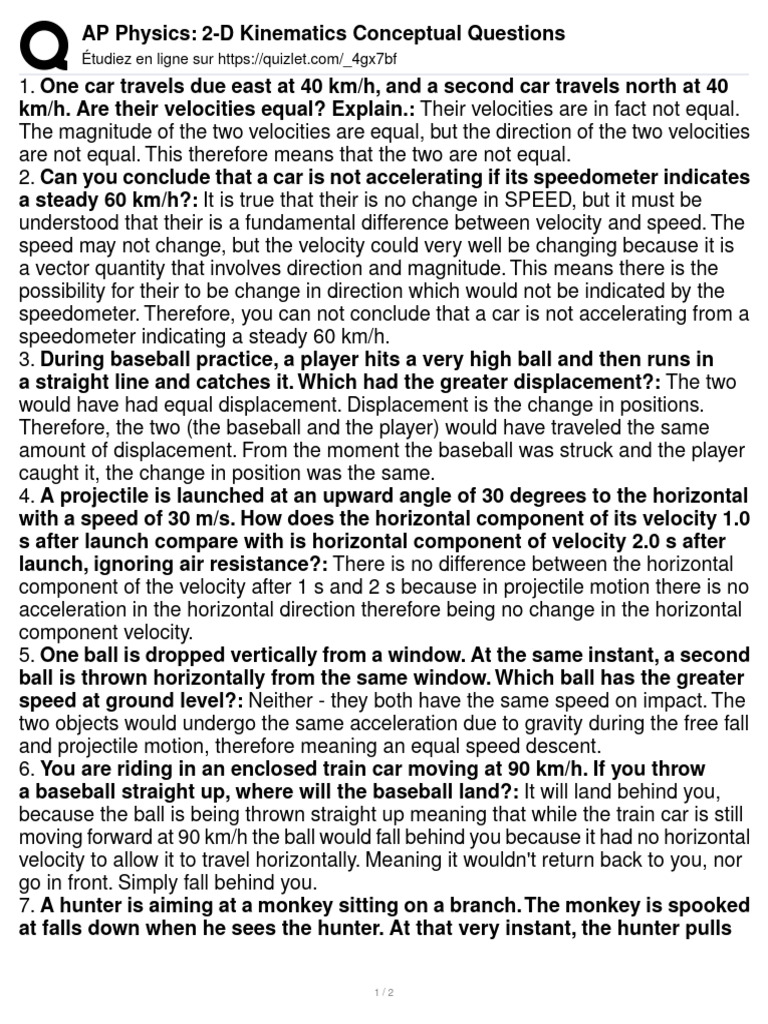 Conceptual Question 2 Dimensional Vectors | PDF | Velocity | Euclidean ... Conceptual Question 2 Dimensional Vectors | PDF | Velocity | Euclidean ...