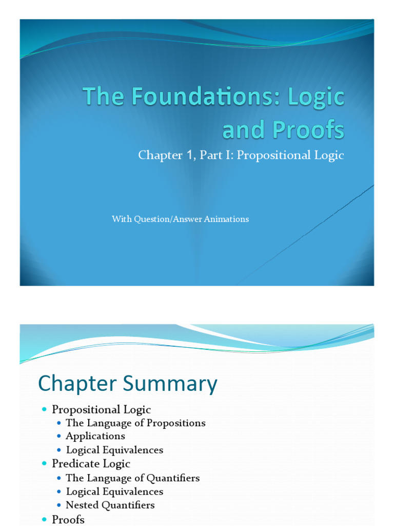 propositional logic | PDF | Logic | Mathematical Logic