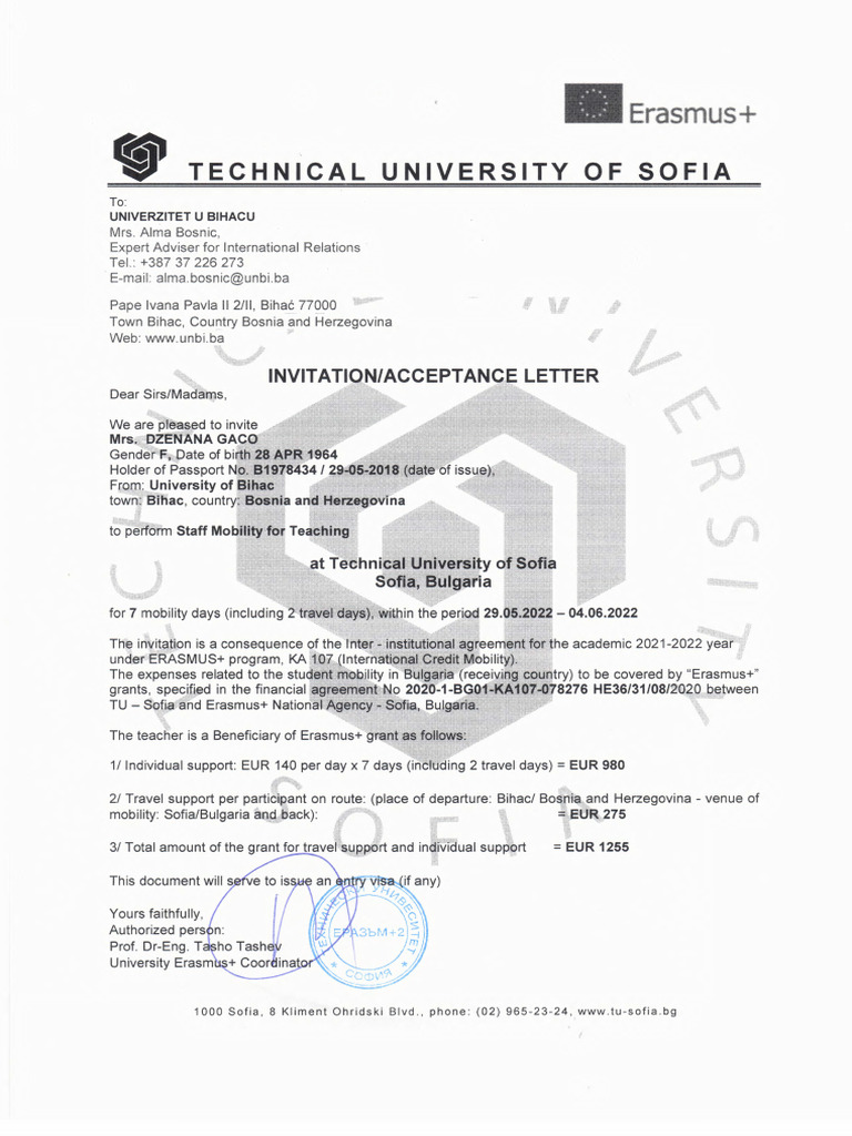 Inv Letter - D Gaco | PDF