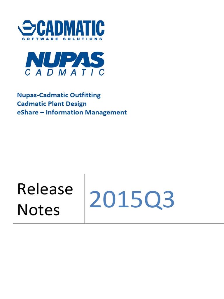 Nupas Cadmatic Outfitting Cadmatic Plant Design Nupas Cadmatic ...