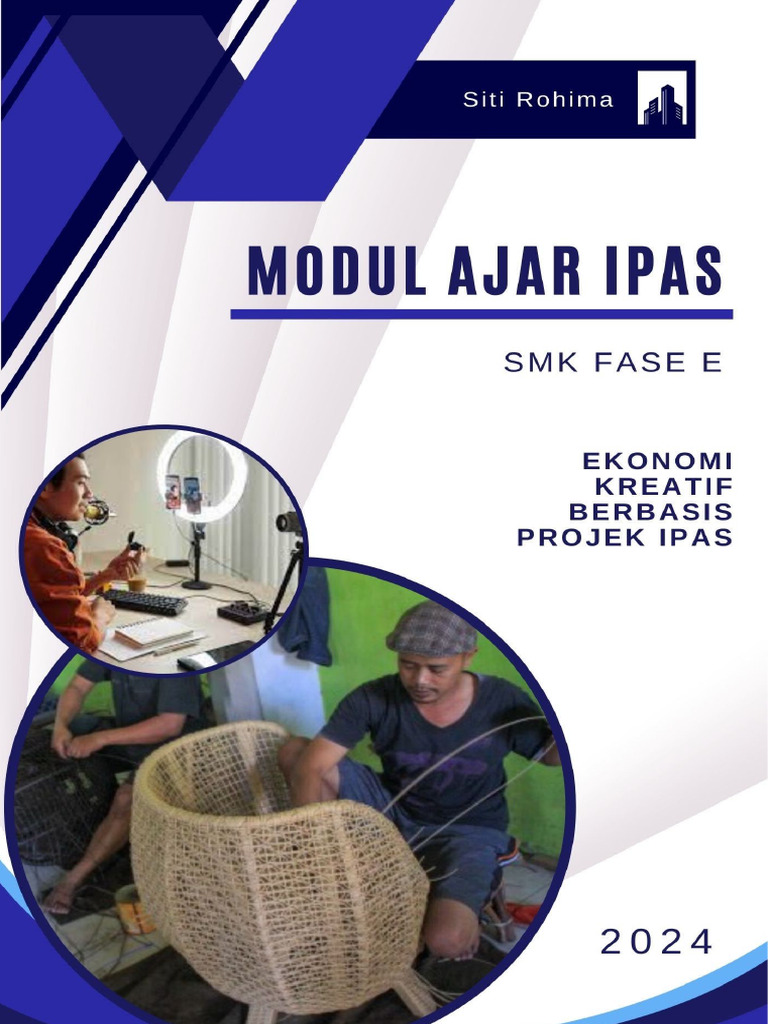 Modul Projek IPAS Ekonomi Kreatif SMK | PDF | Karier & Perkembangan | Seni