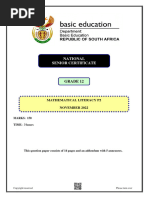 KZN-Maths-Literacy-Grade-11 Term 3 Test | PDF | Interest | Length