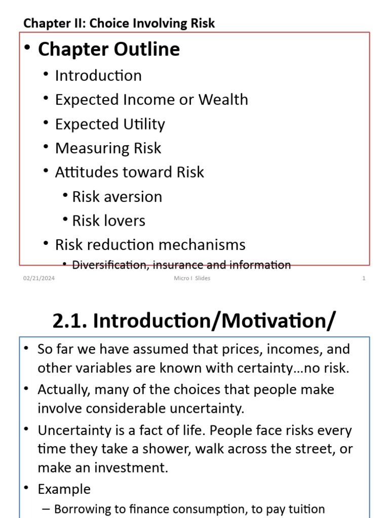 Utility Theory in Risky Consumer Choices | PDF | Variance | Risk