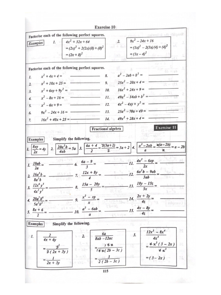 Simplify Algebraic Fraction Pdf