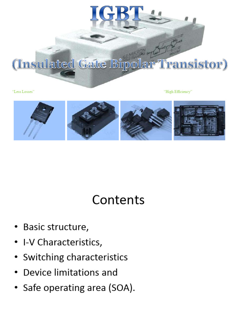 IGBT | PDF | Mosfet | Field Effect Transistor