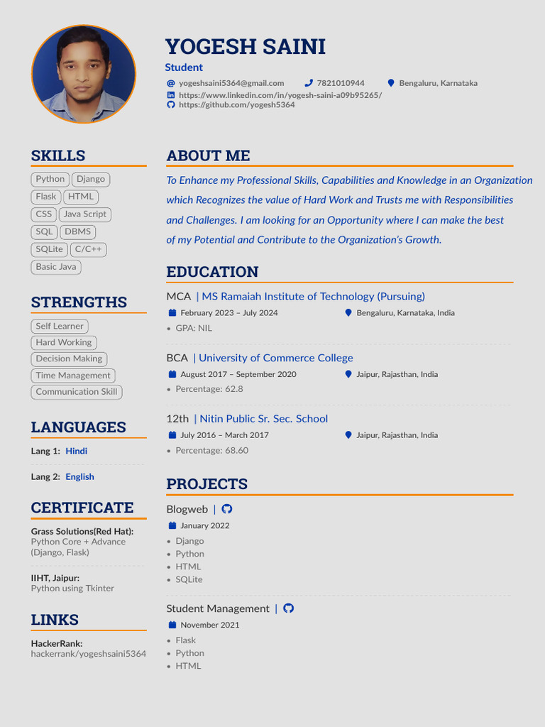 Yogesh (CV) - Compressed - YOGESH SAINI | PDF Yogesh (CV) - Compressed - YOGESH SAINI | PDF