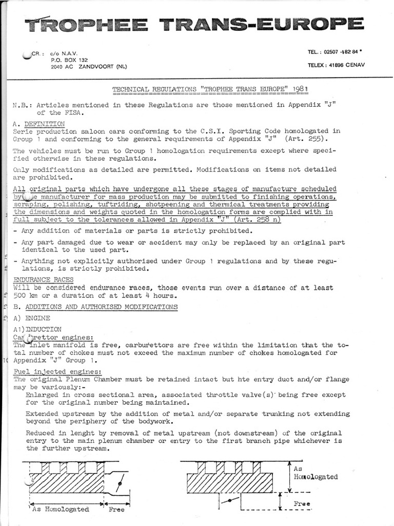 1981 Trophee Trans-Europe | PDF
