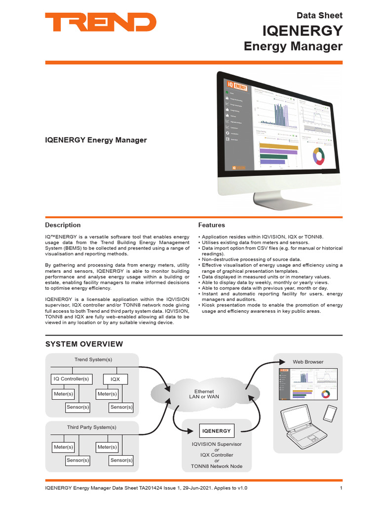 IQENERGY Energy Manager | PDF | Chart | Databases