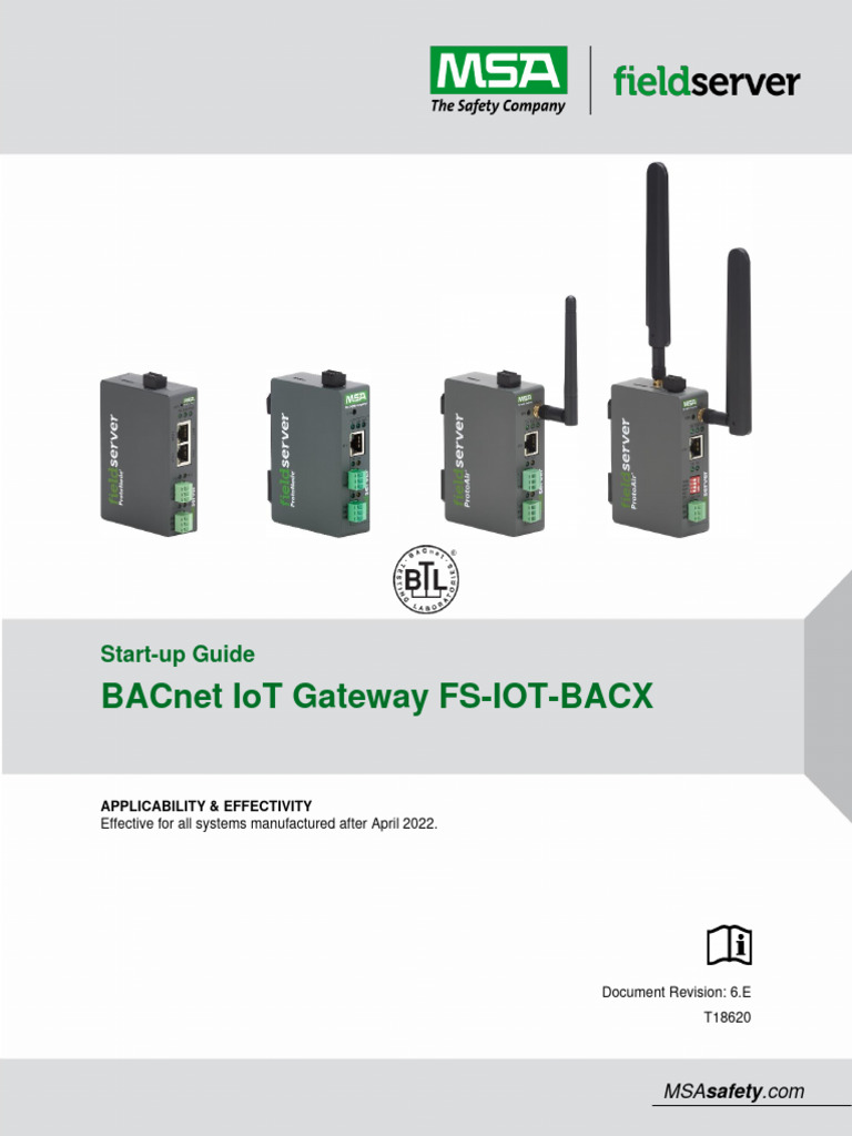 BACnet IoT Gateway Start-Up Guide | PDF | Wi Fi | Ip Address