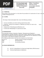 Deck Sheet Method Statement | PDF | Welding | Construction