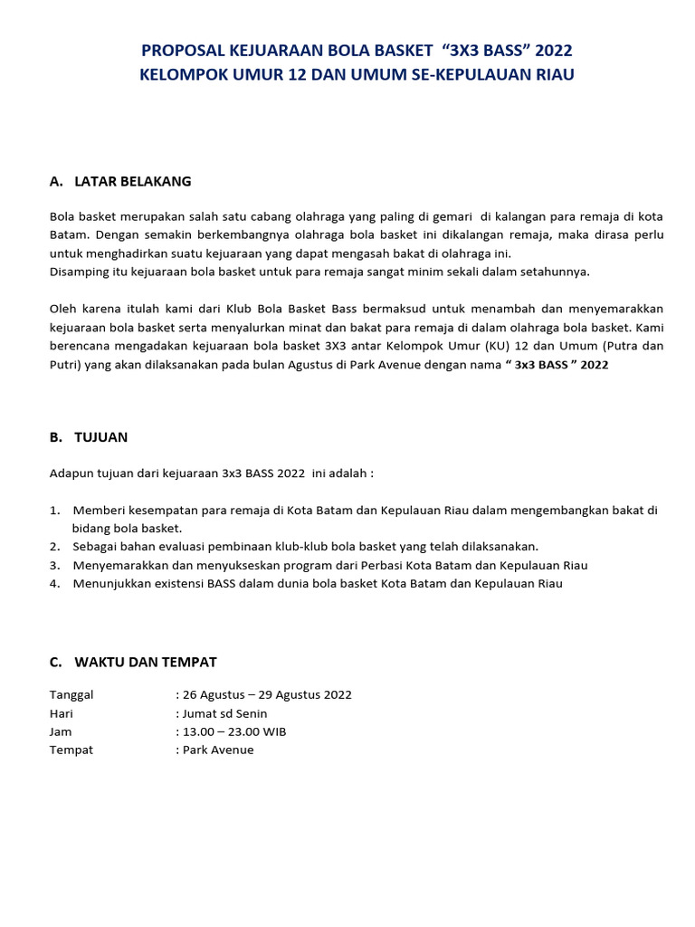 Proposal 3 X 3 | PDF