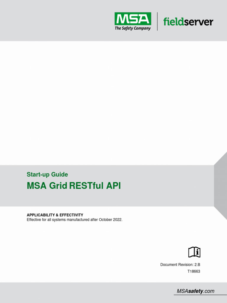 MSA Grid RESTful API Start-Up Guide | PDF | Representational State ... MSA Grid RESTful API Start-Up Guide | PDF | Representational State ...