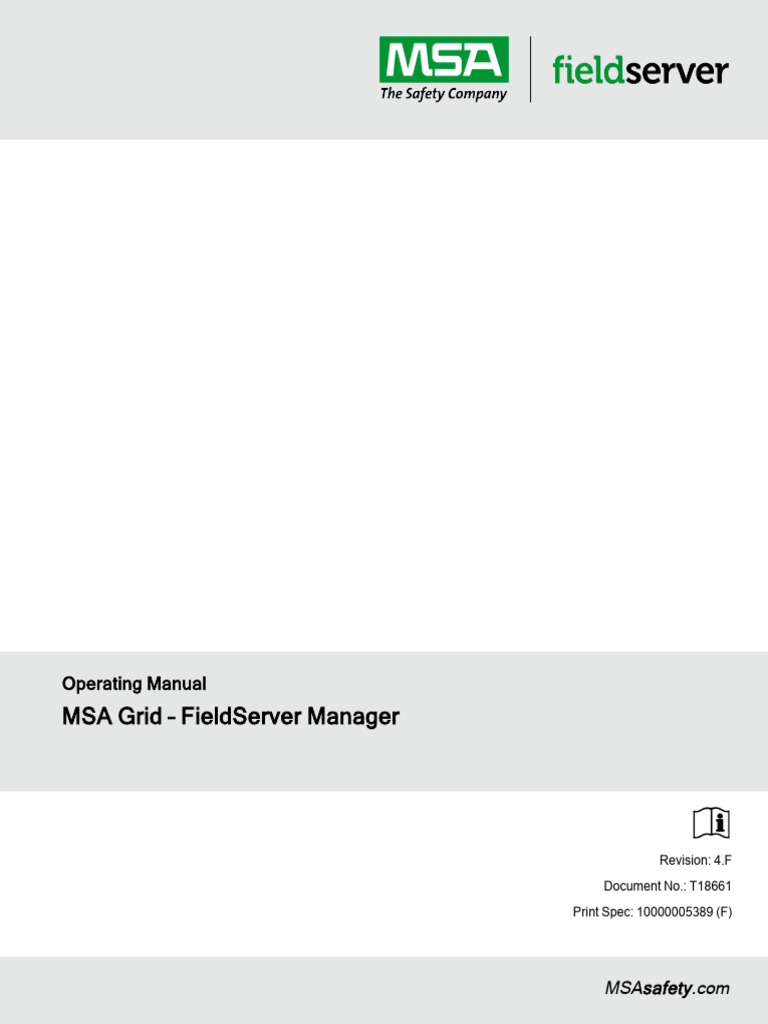 MSA Grid-FieldServer Manager Start-Up Guide | PDF | Domain Name System ...