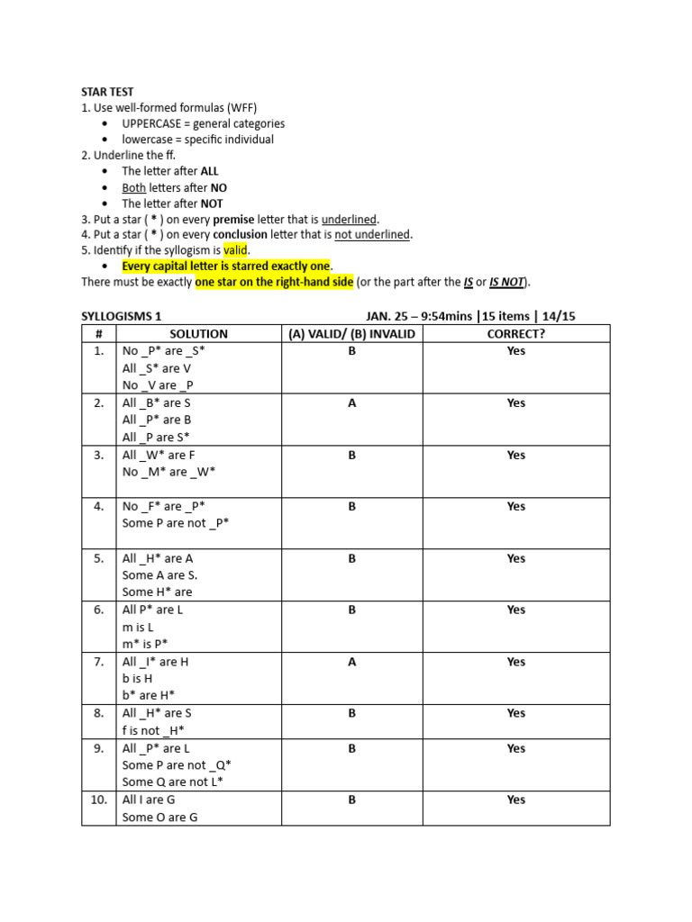 Logic Test Sheet | Download Free PDF | Logic | Mathematical Logic