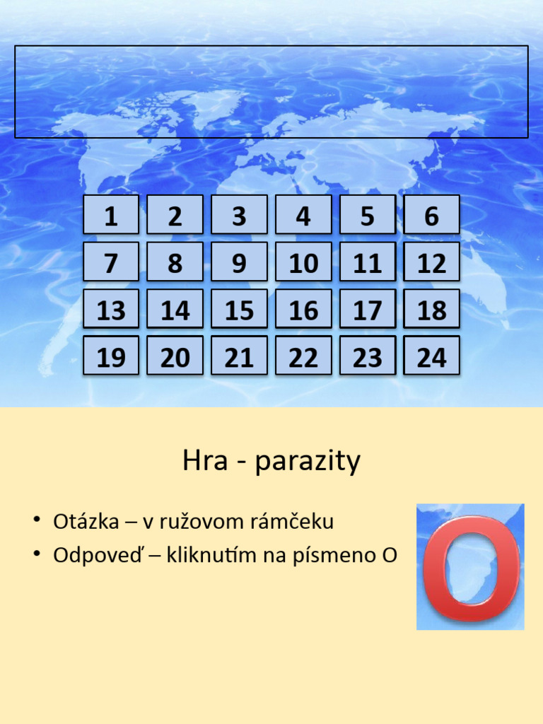 Parazity Opakovanie - Hra | PDF