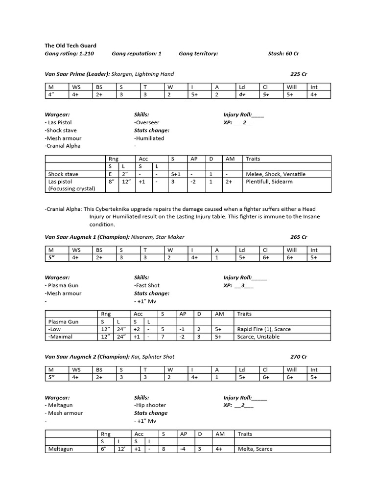 Van Saar Lijst - 2.4 | PDF | Equipment | Military Science
