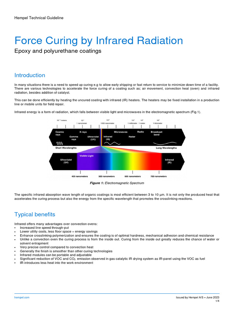 Infrared Curing 2023 | PDF | Infrared | Radiation