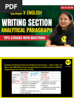 CBSE Class 10 Analytical Paragraph Complete | PDF