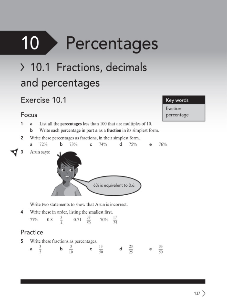 Chapter 10 Percentage | PDF