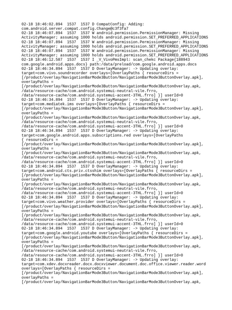 Log | PDF | Software Engineering | Operating System Families