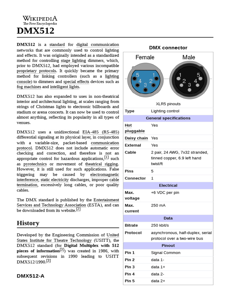 DMX512 Topologia | PDF | Computer Networking | Telecommunications