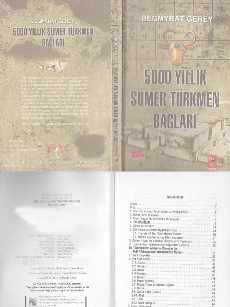 5000 Yıllık Sümer Türkmen Bağları-Begmyrat-Gerey | PDF