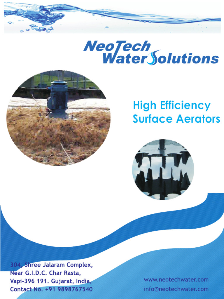 Fixed Surface Aerator | PDF | Water